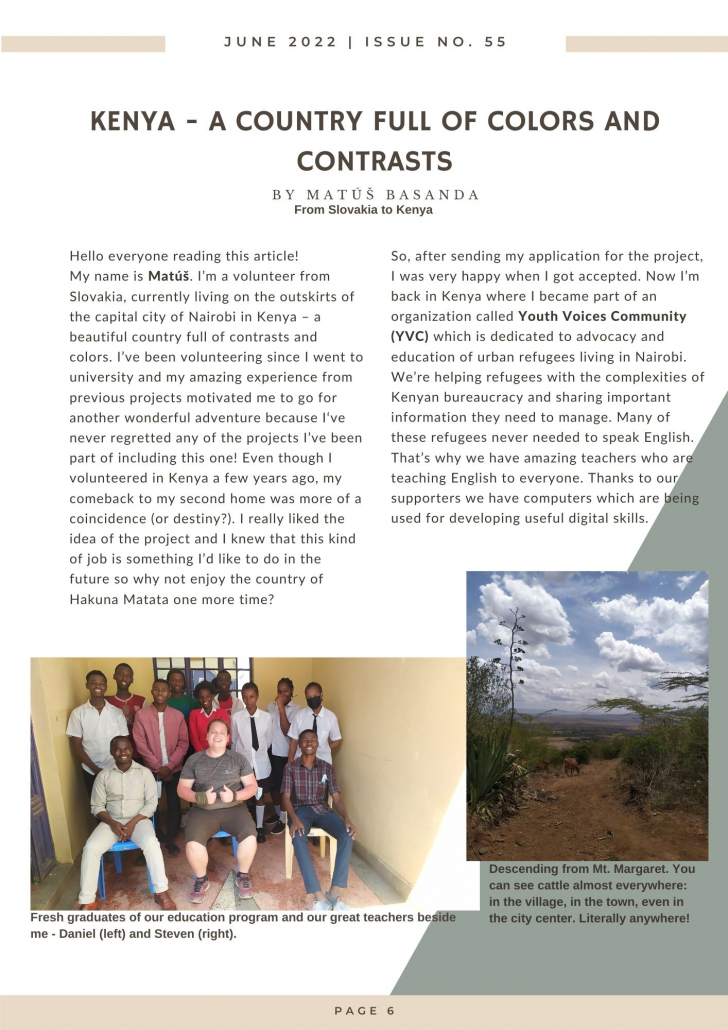 Newsletter - International Cultural Youth Exchange